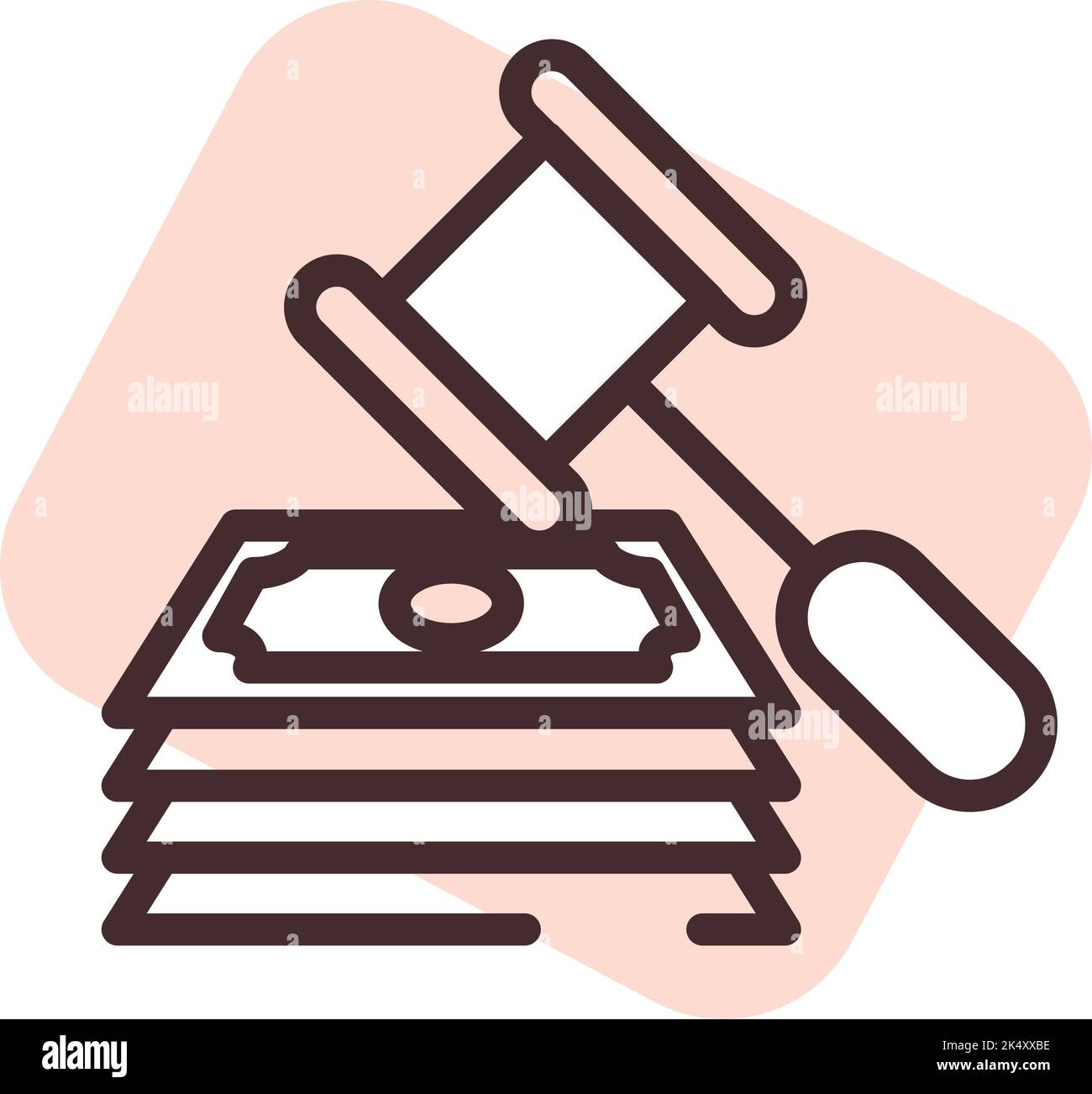 Money inheritance law, illustration, vector on a white background Stock ...