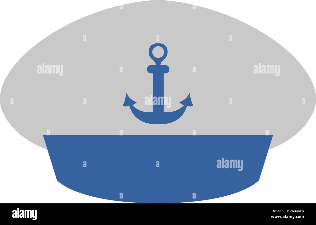 Sea hat, illustration, vector on a white background Stock Vector Image ...