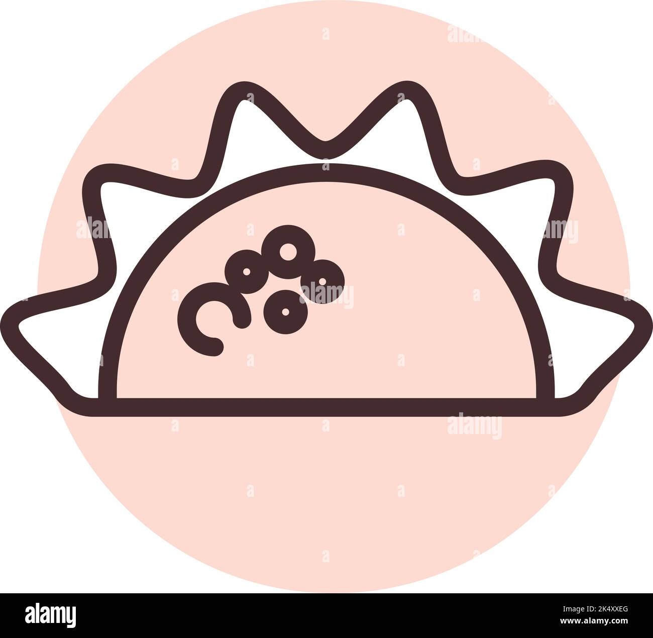 Restaurant taco, illustration, vector on a white background Stock ...