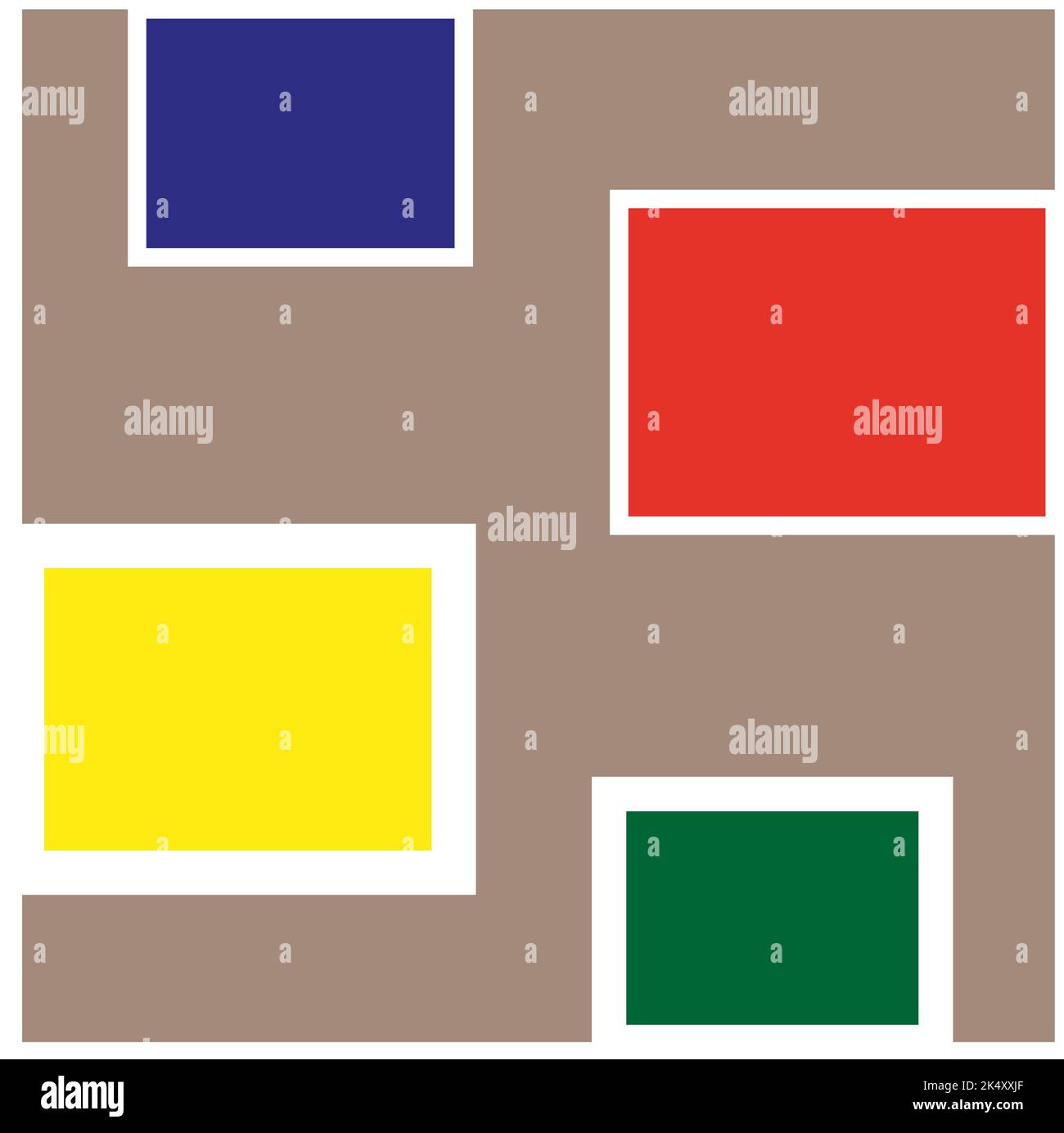 Art on square Cut Out Stock Images & Pictures - Alamy