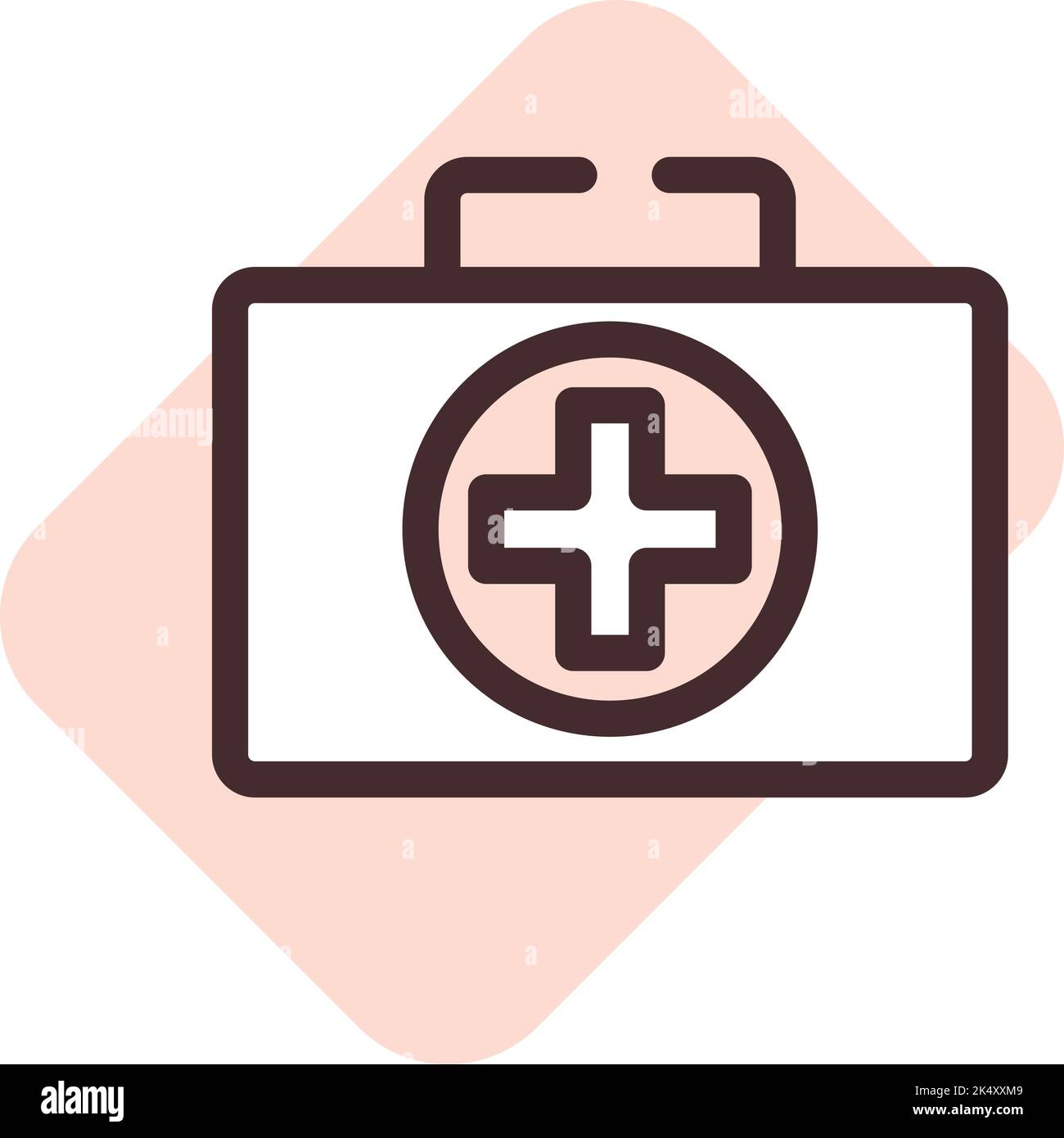 Shopping mall first aid kit, illustration, vector on a white background ...