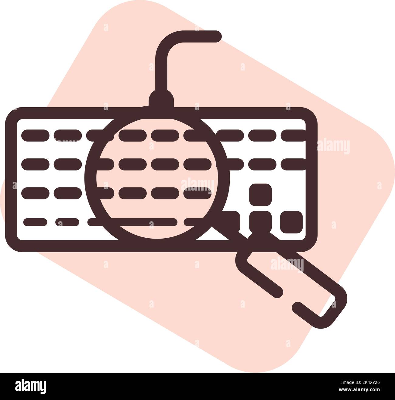 Marketing keywords, illustration, vector on a white background Stock ...