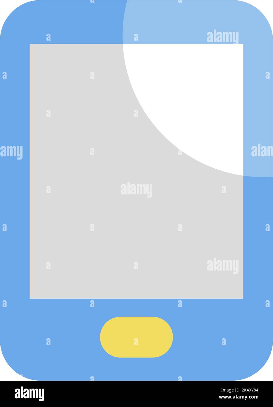 Morning routine phone, illustration, vector on a white background Stock ...