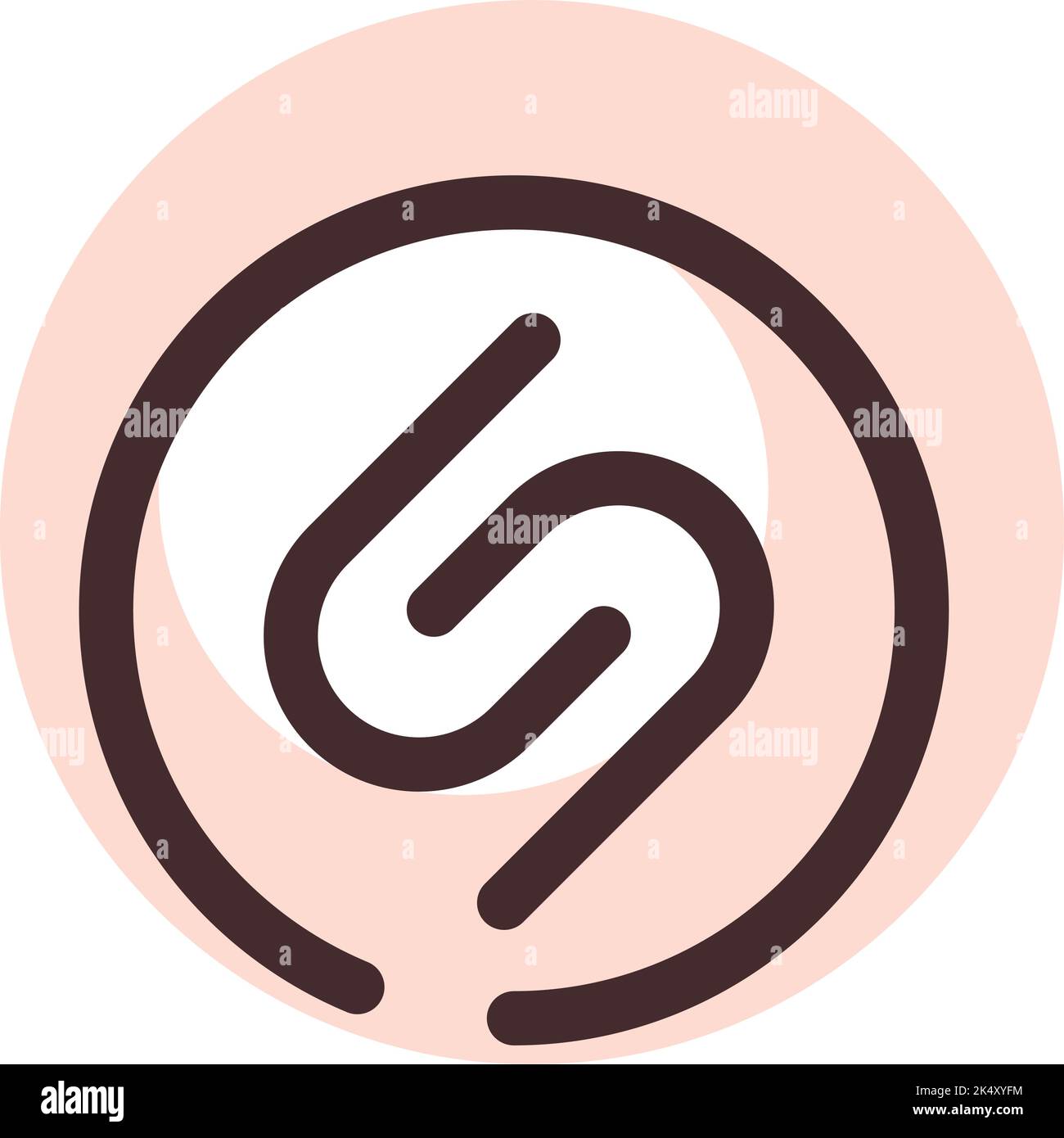 Shazam icon, illustration, vector on a white background Stock Vector ...