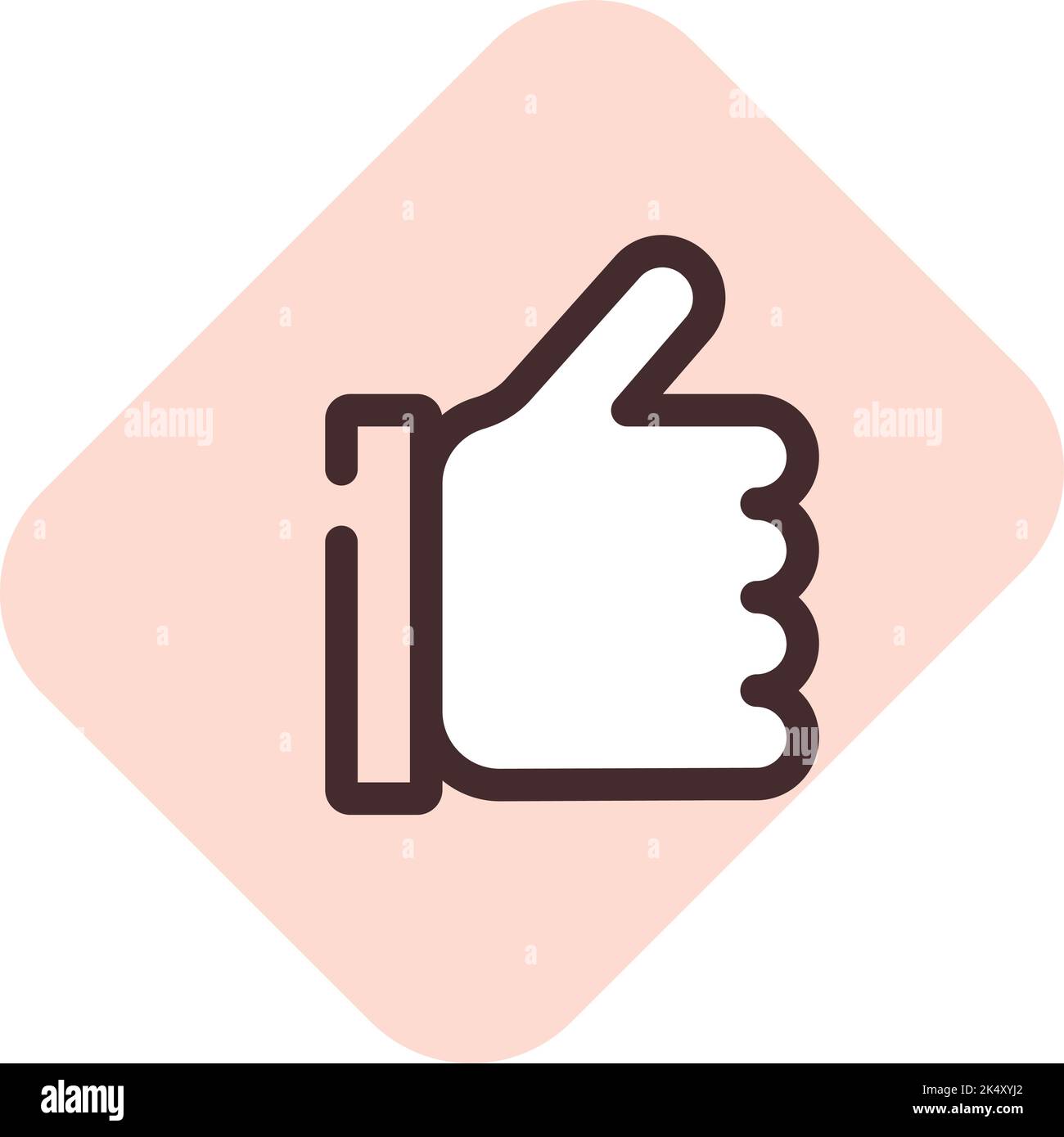 Like button, illustration, vector on a white background Stock Vector ...