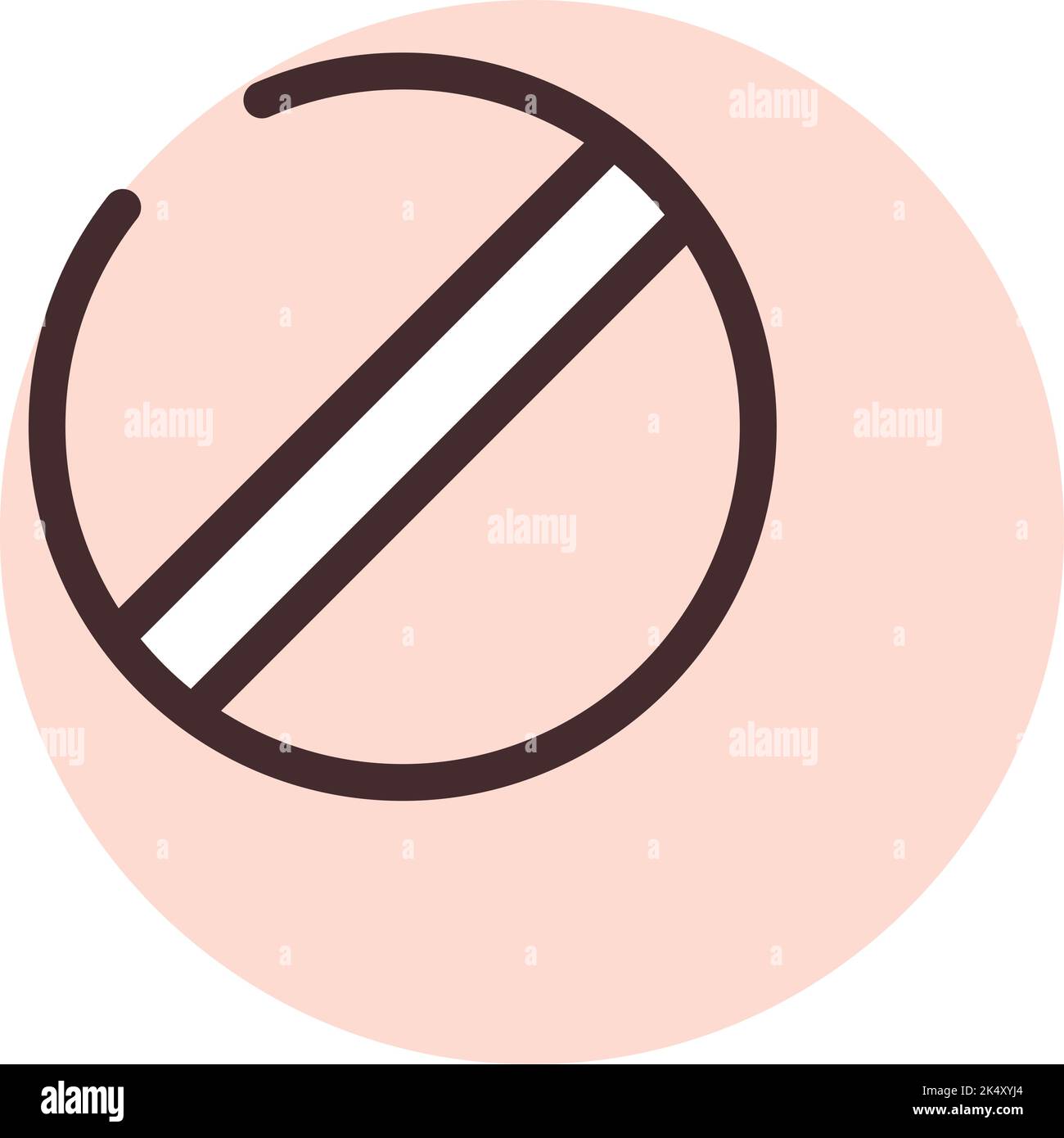 Ban on icon vector Stock Vector Images - Alamy