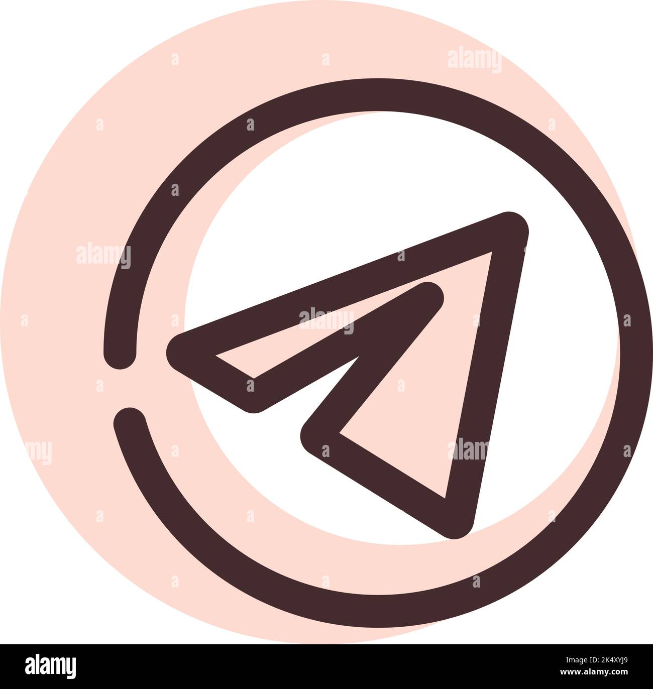 Telegram icon, illustration, vector on a white background Stock Vector ...