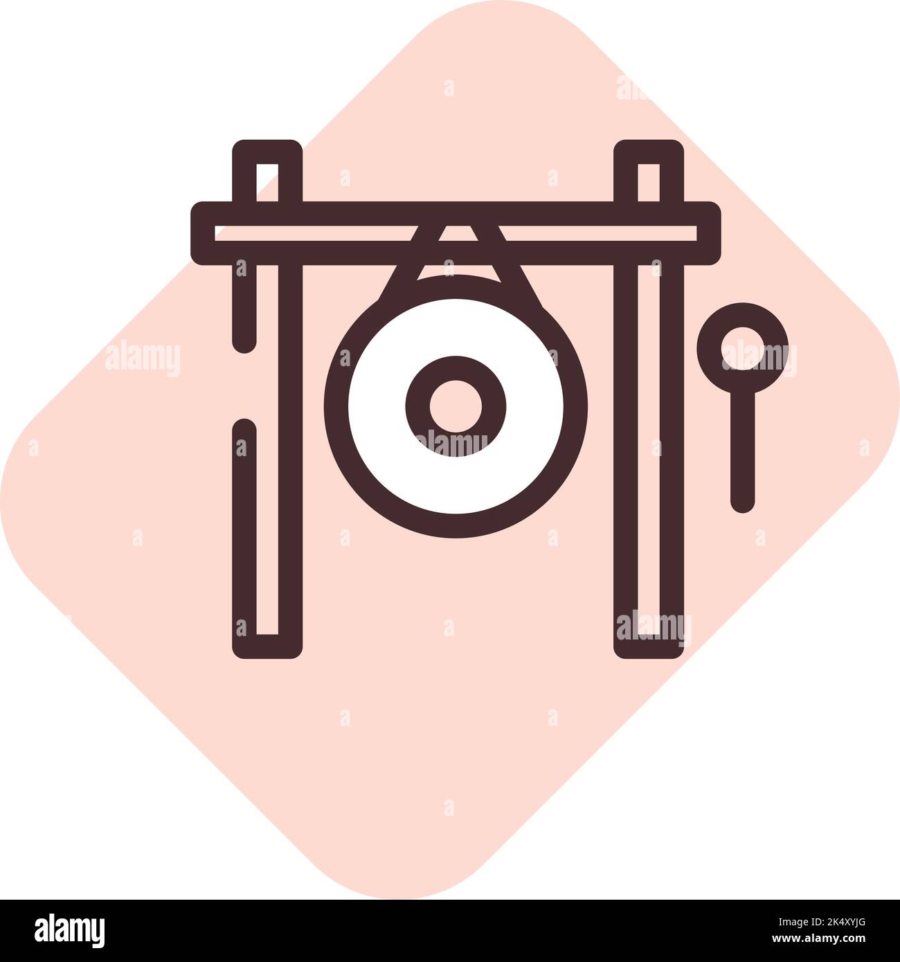 Gong illustration Cut Out Stock Images & Pictures - Alamy