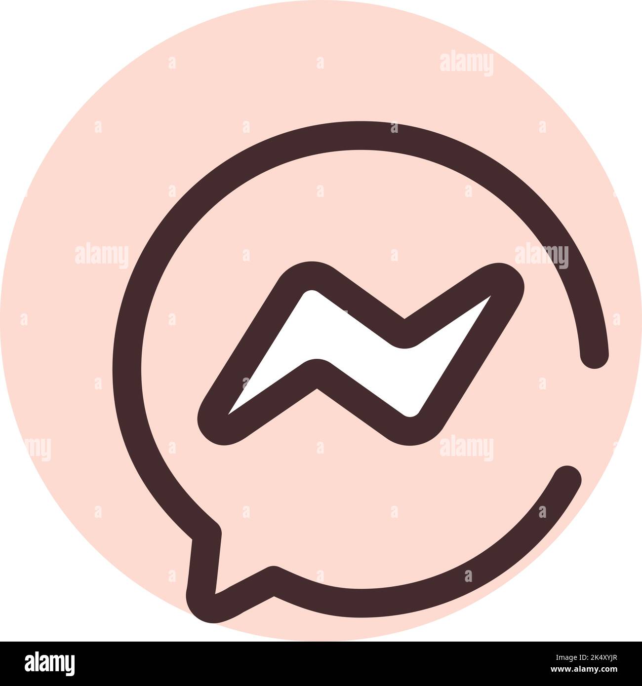 Messanger icon, illustration, vector on a white background Stock Vector ...