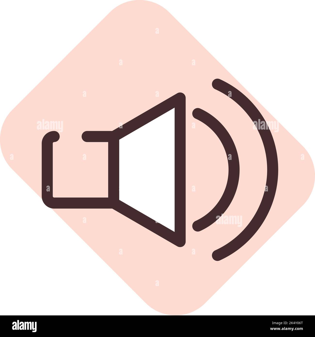 Social media sound, illustration, vector on a white background Stock ...