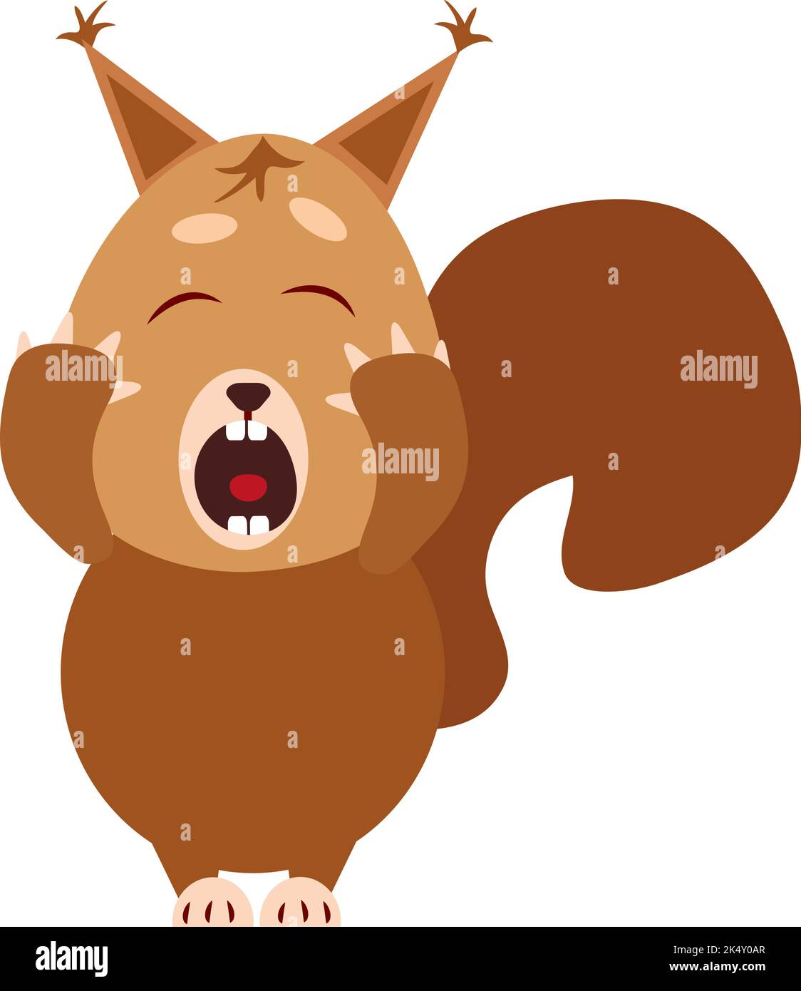 Sad squirrel Stock Vector Images - Alamy