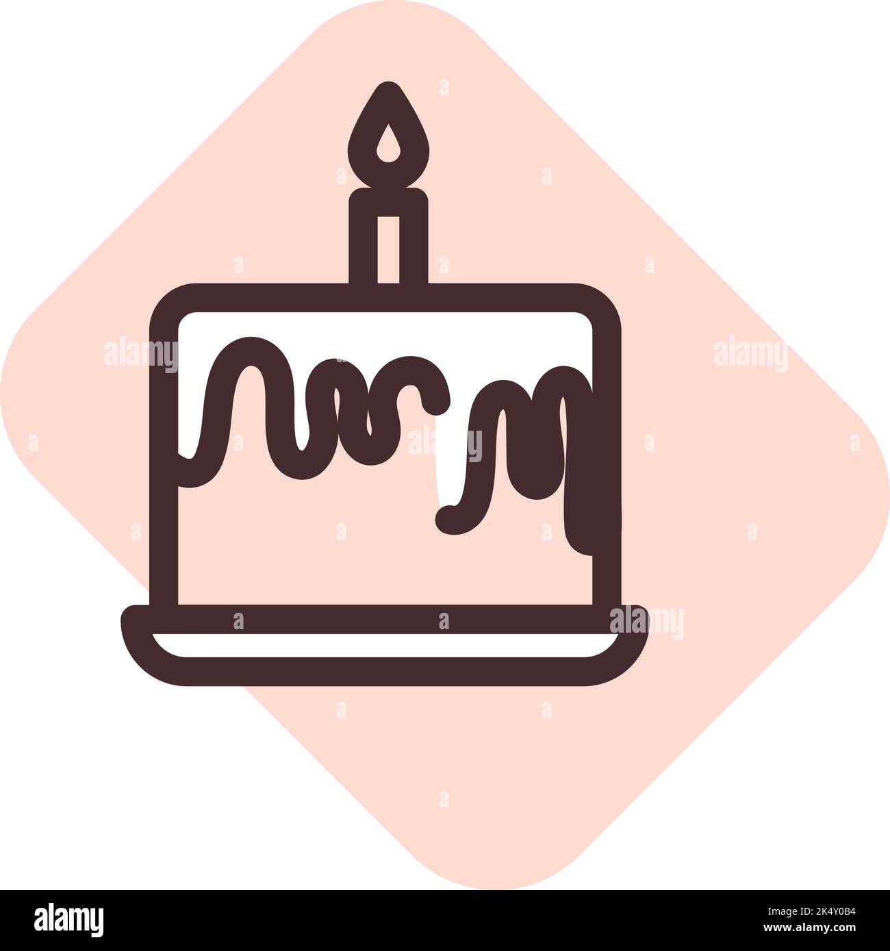 Social media birthday, illustration, vector on a white background Stock ...