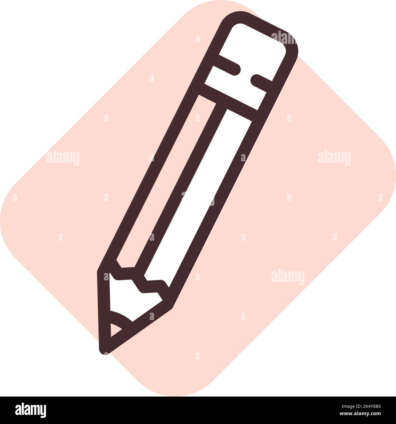 Stationery pen, illustration, vector on a white background Stock Vector ...