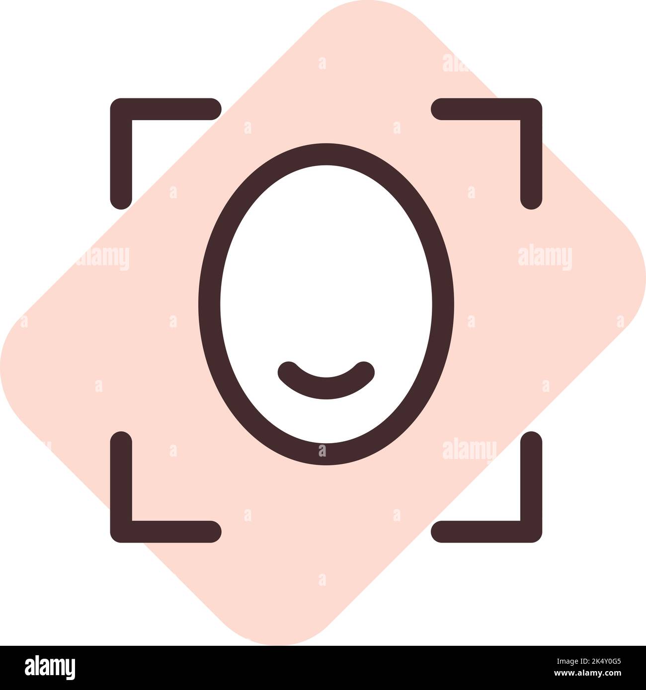 Mobile face id Stock Vector Images - Alamy