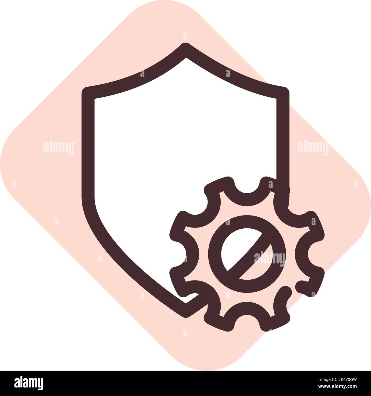 Social media security settings, illustration, vector on a white ...