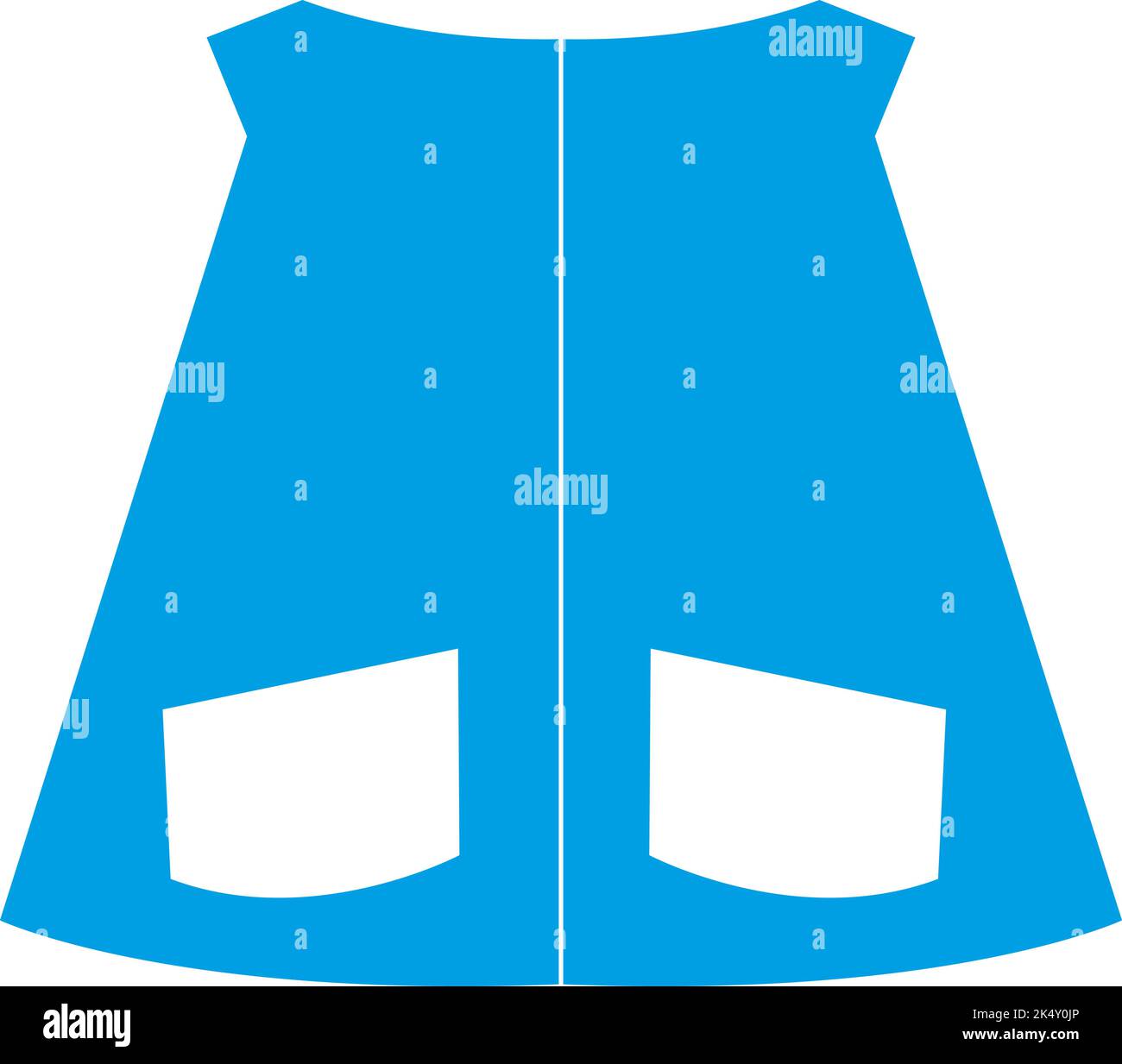 Blue blouse isolated cartoon Cut Out Stock Images & Pictures - Alamy