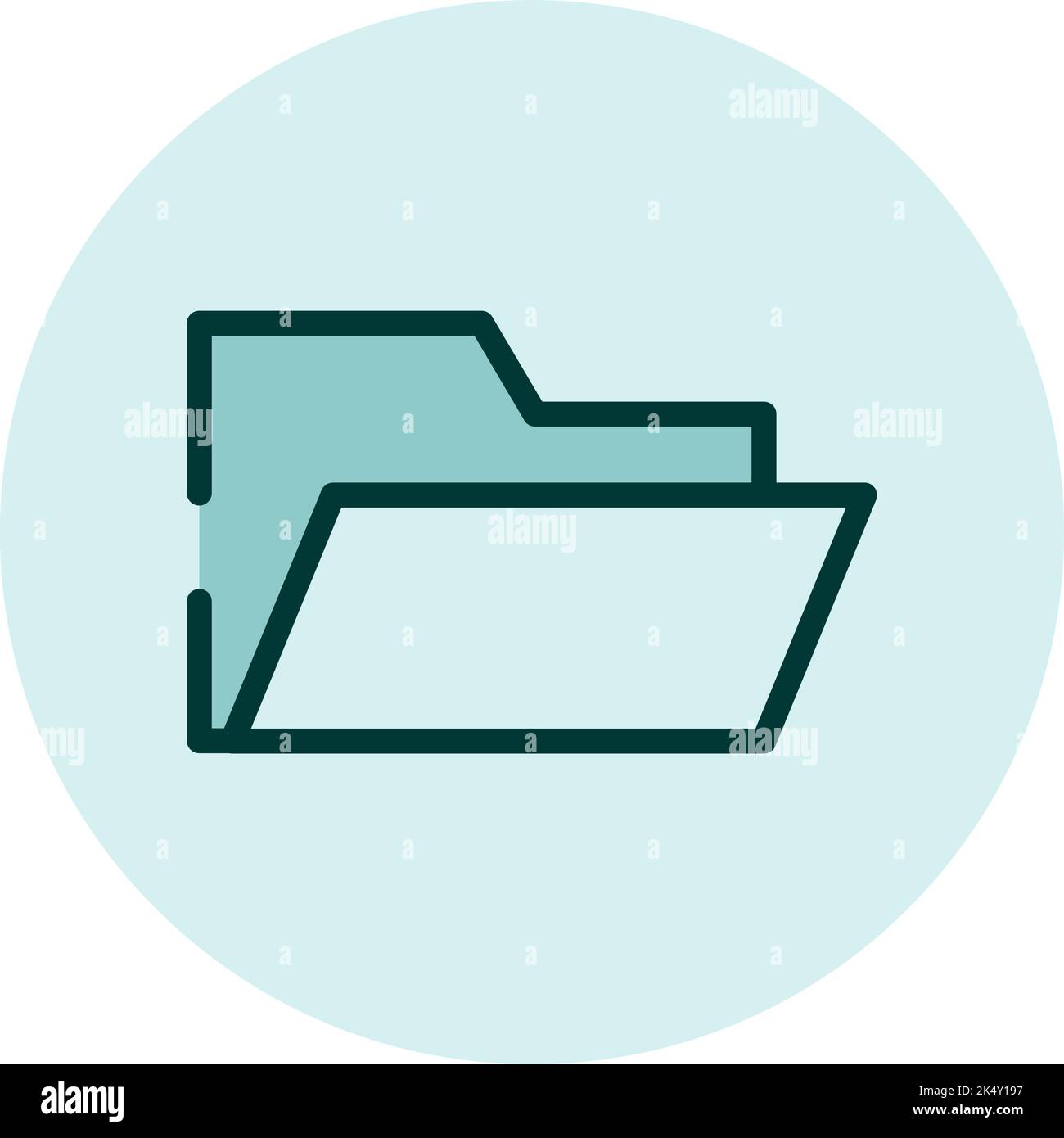 New folder icon, illustration, vector on a white background Stock ...