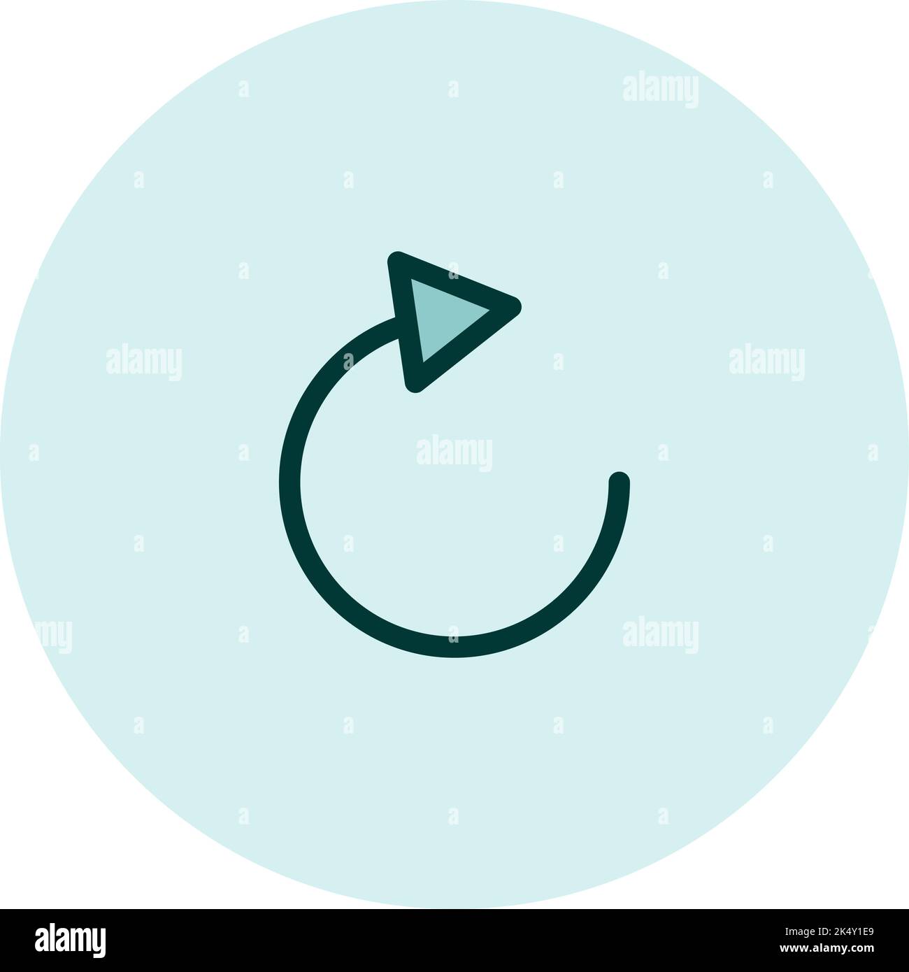 Rotate icon, illustration, vector on a white background Stock Vector ...