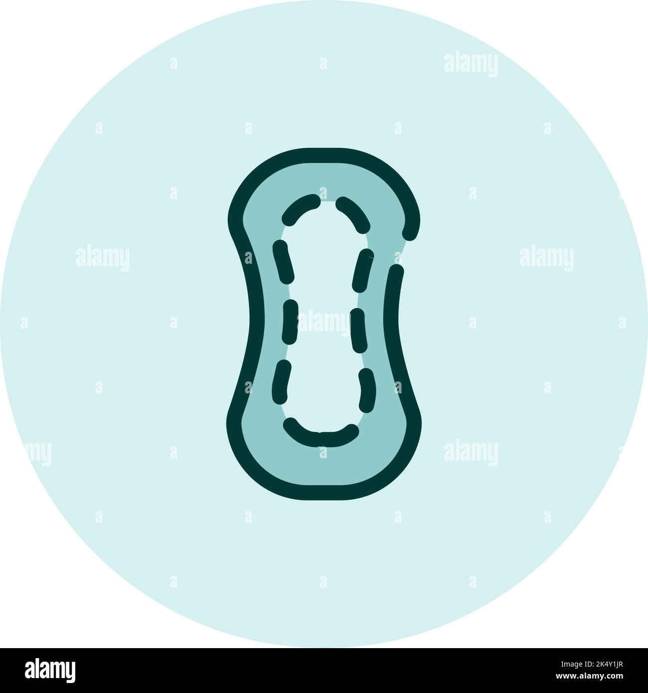 Women period pads, illustration, vector on a white background Stock ...