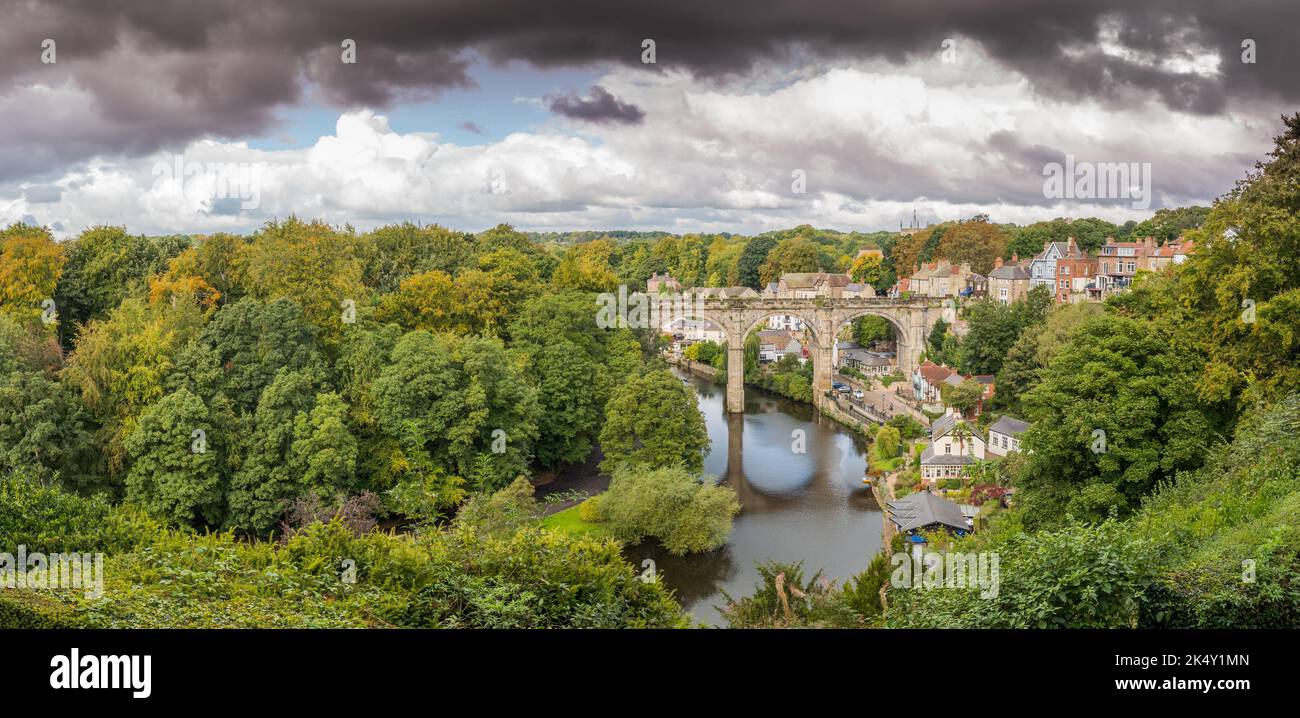 Knaresborough Viaduct in the North Yorkshire town of Knaresborough ...