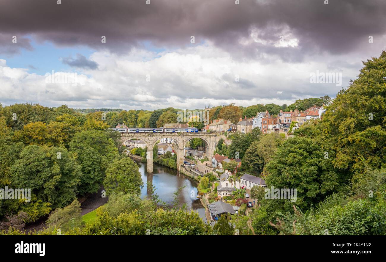 Knaresborough Viaduct in the North Yorkshire town of Knaresborough ...