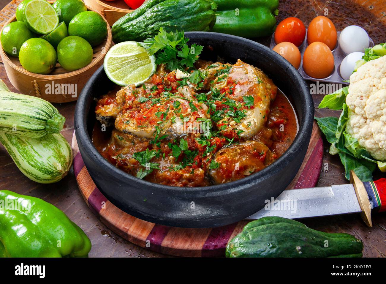 Moqueca, Fish stew, Brazilian food Stock Photo - Alamy