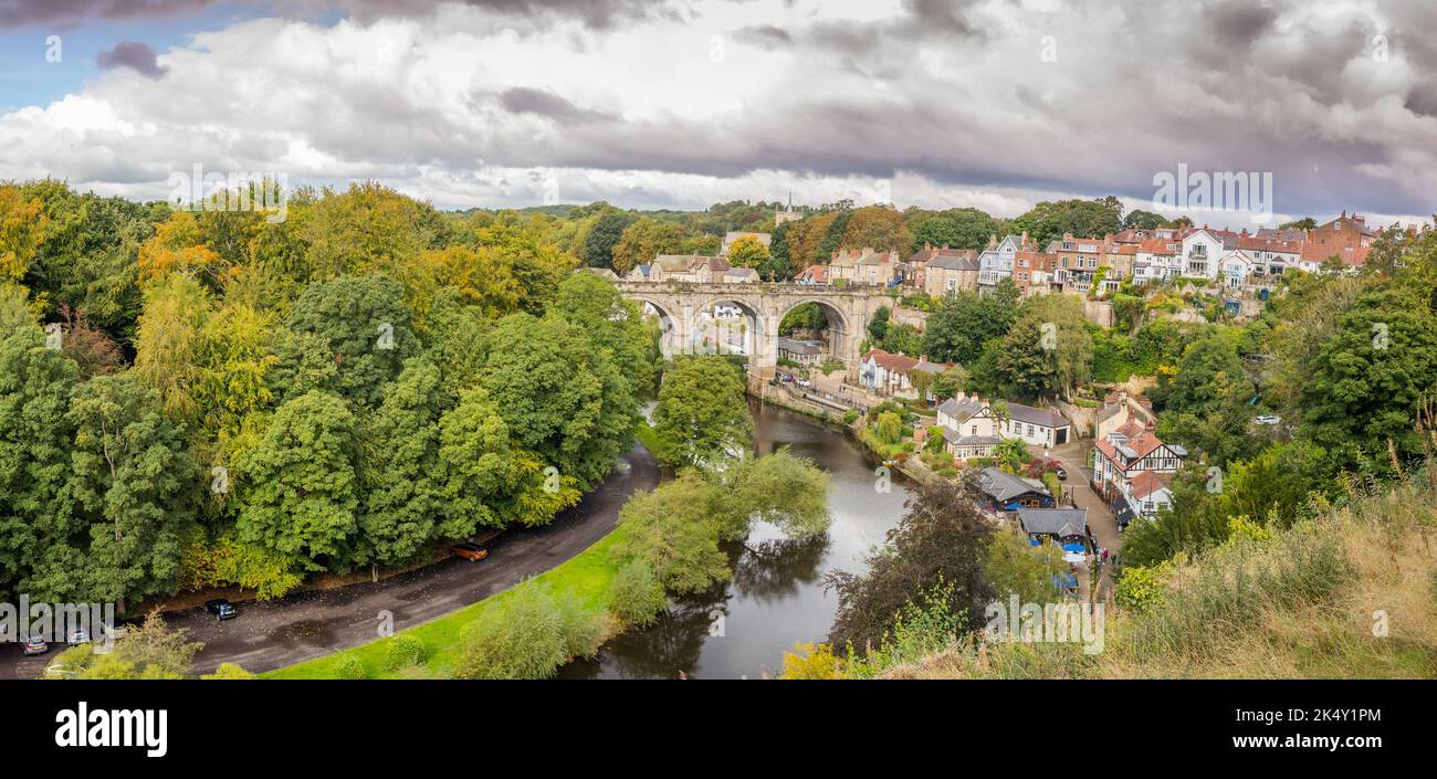 Knaresborough Viaduct in the North Yorkshire town of Knaresborough ...
