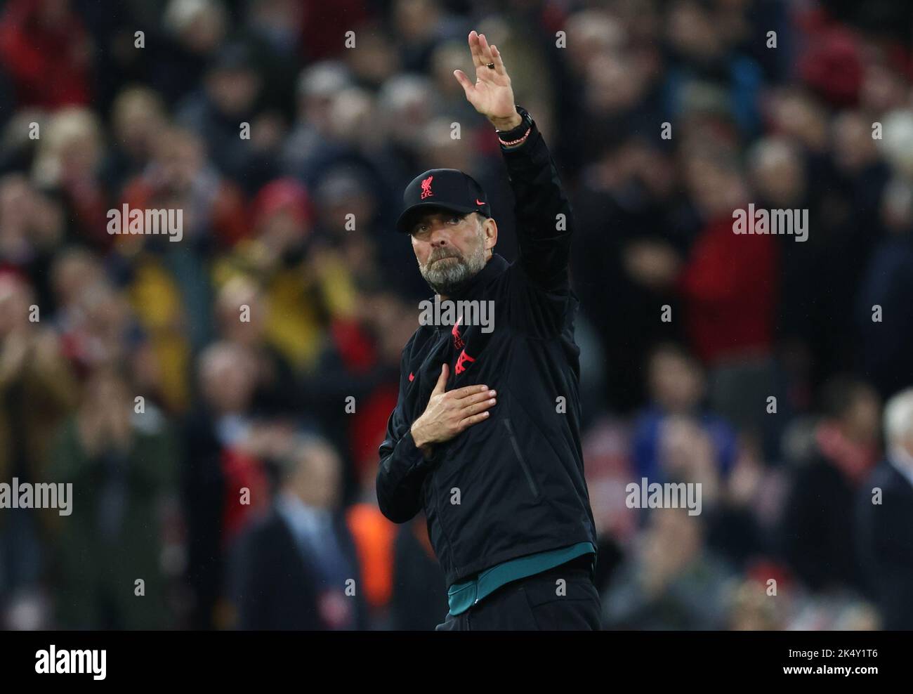 Anfield crowd champions league hi-res stock photography and images - Alamy