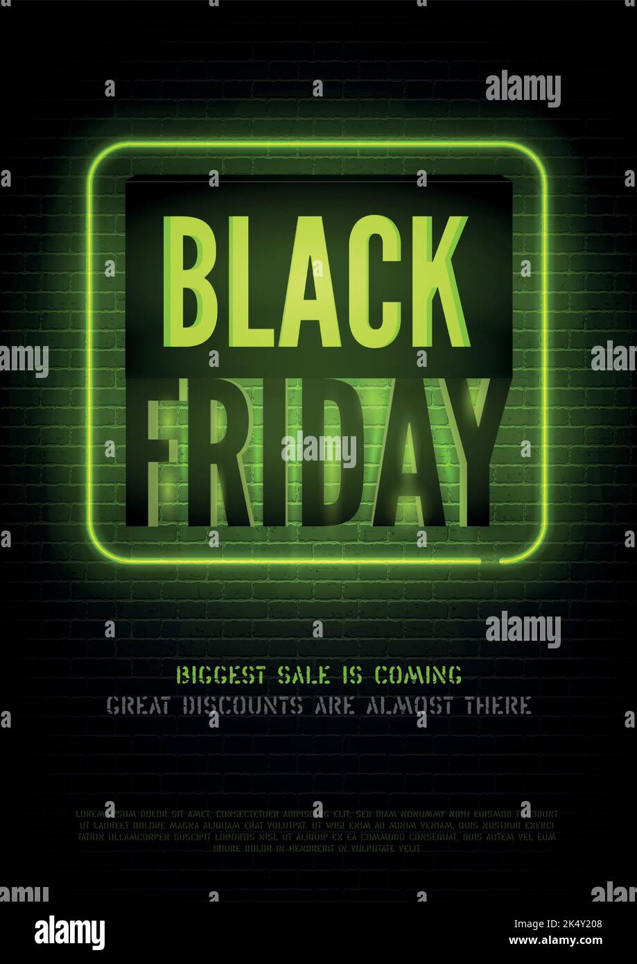Biggest black friday discounts vector flyer template. Mega wholesale ...