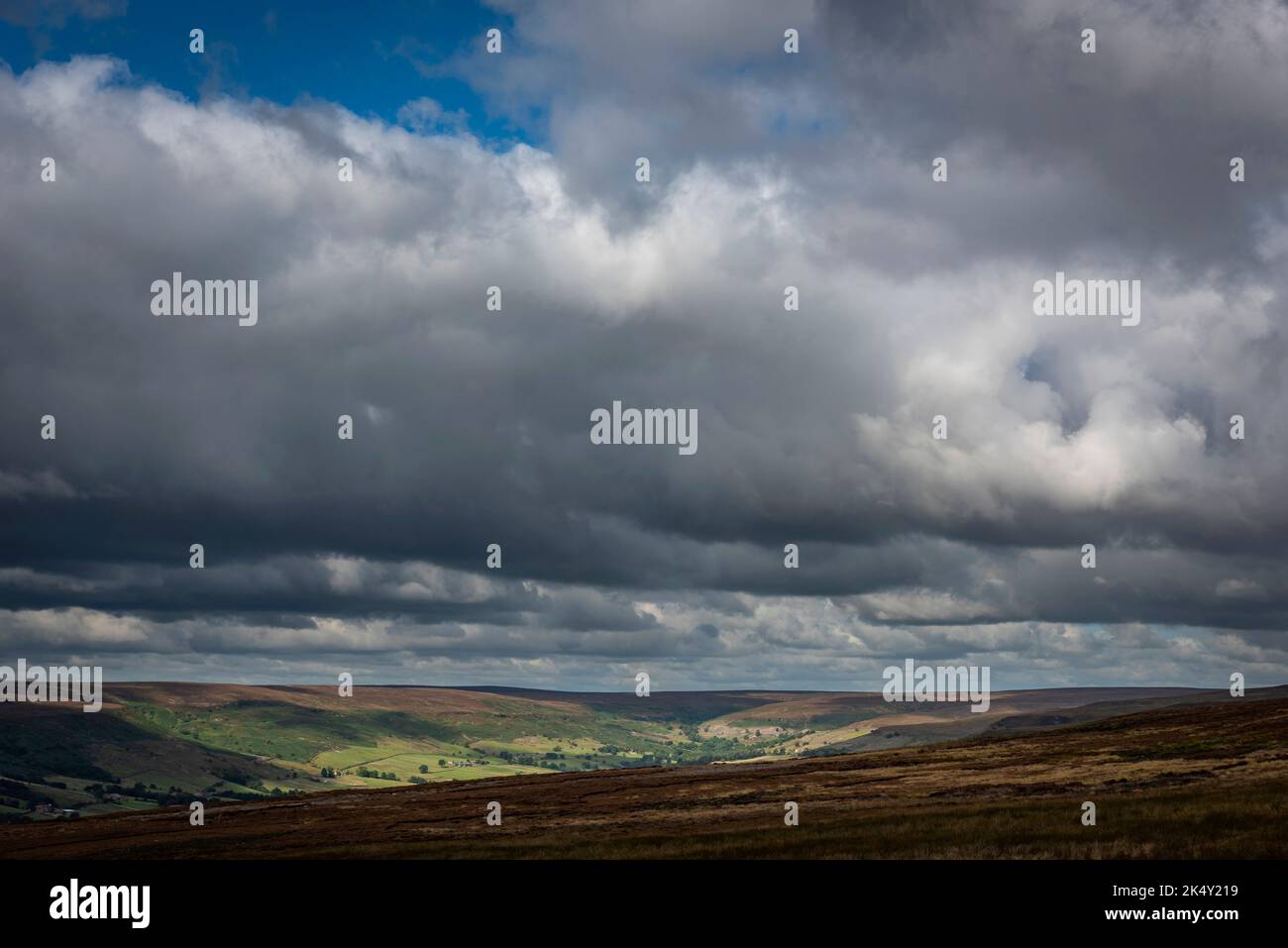 The North York Moors near Castleton, North Yorkshire, UK Stock Photo ...