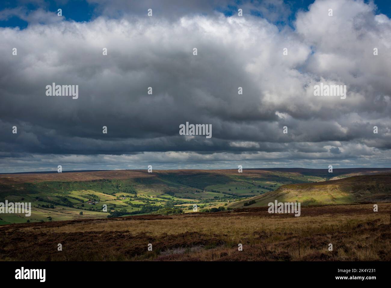 The North York Moors near Castleton, North Yorkshire, UK Stock Photo ...