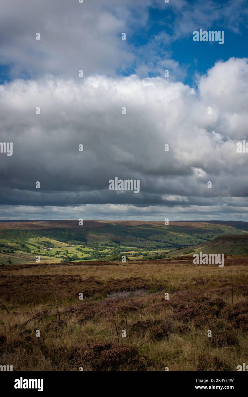The North York Moors near Castleton, North Yorkshire, UK Stock Photo ...
