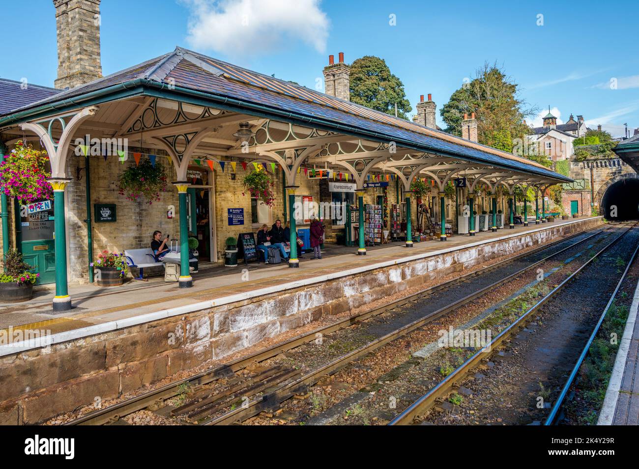 Knaresborough railway station, a Grade II listed station in the ...