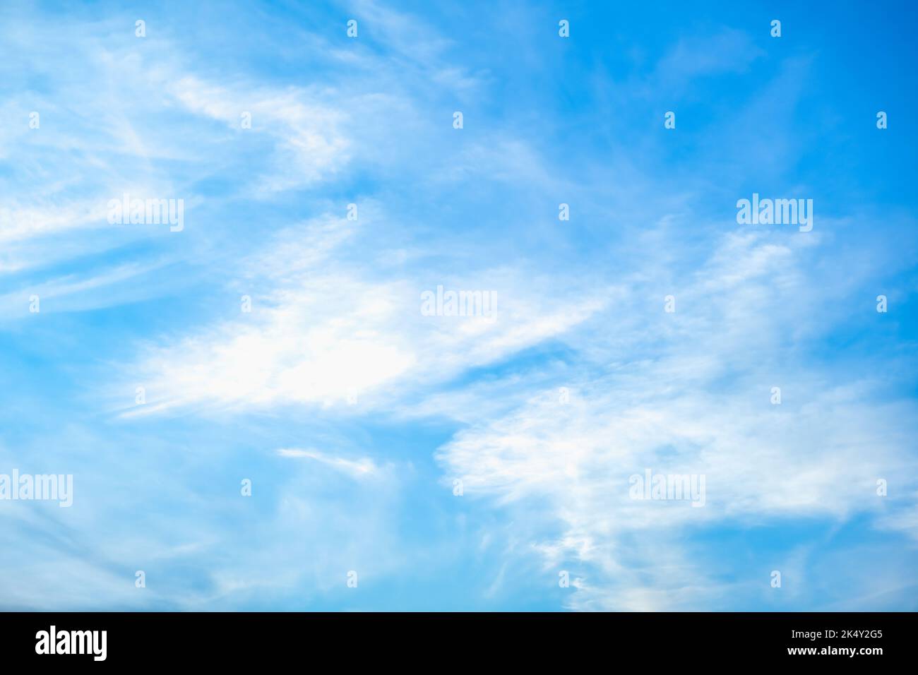 Blue sky with white clouds. Beautiful cloudy sky. Skyward. Endless ...