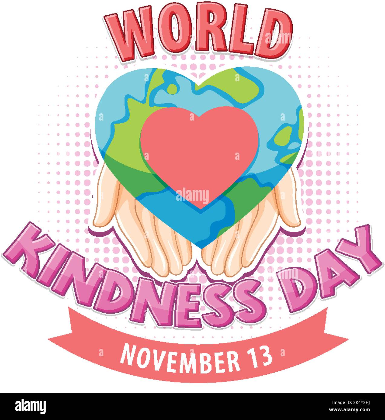 World Kindness Day Logo Concept illustration Stock Vector Image & Art ...