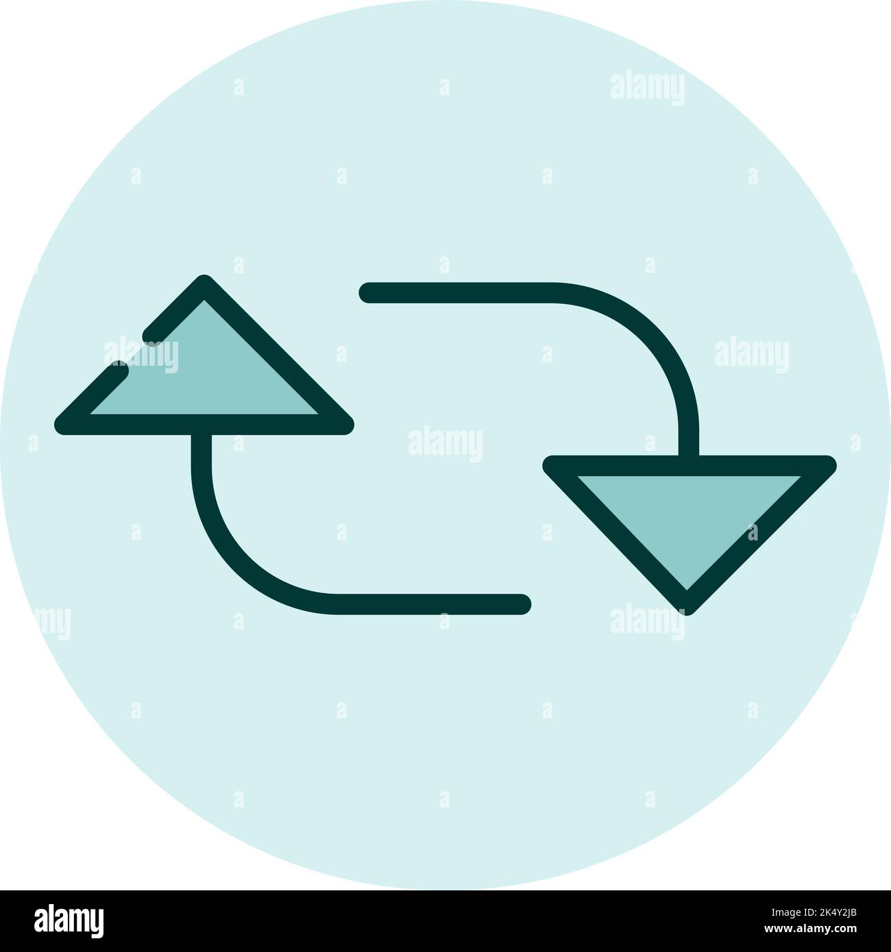 Replace Icon Illustration Vector On A White Background Stock Vector