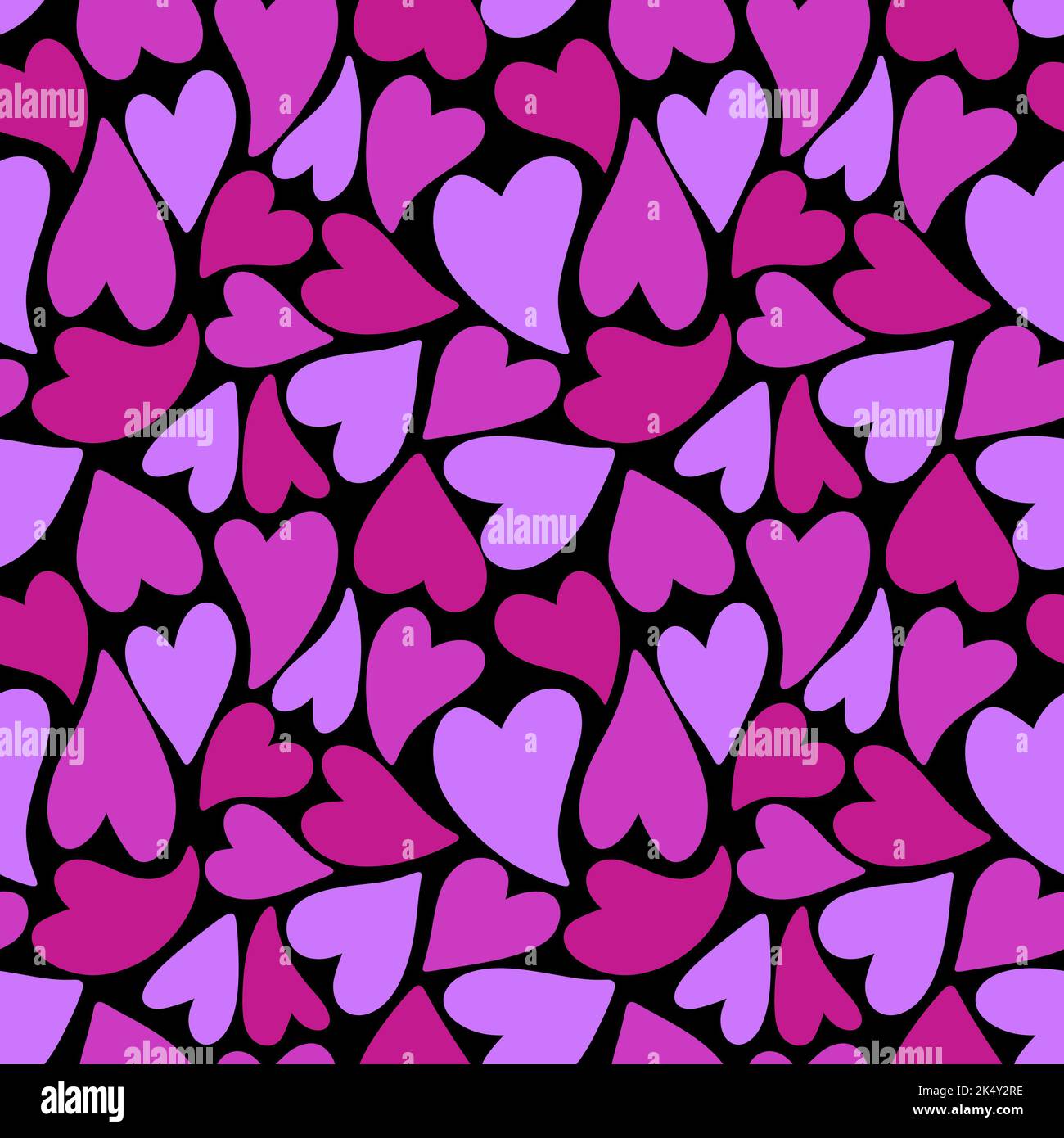 Valentines hearts seamless cartoon pattern for wrapping paper and kids ...
