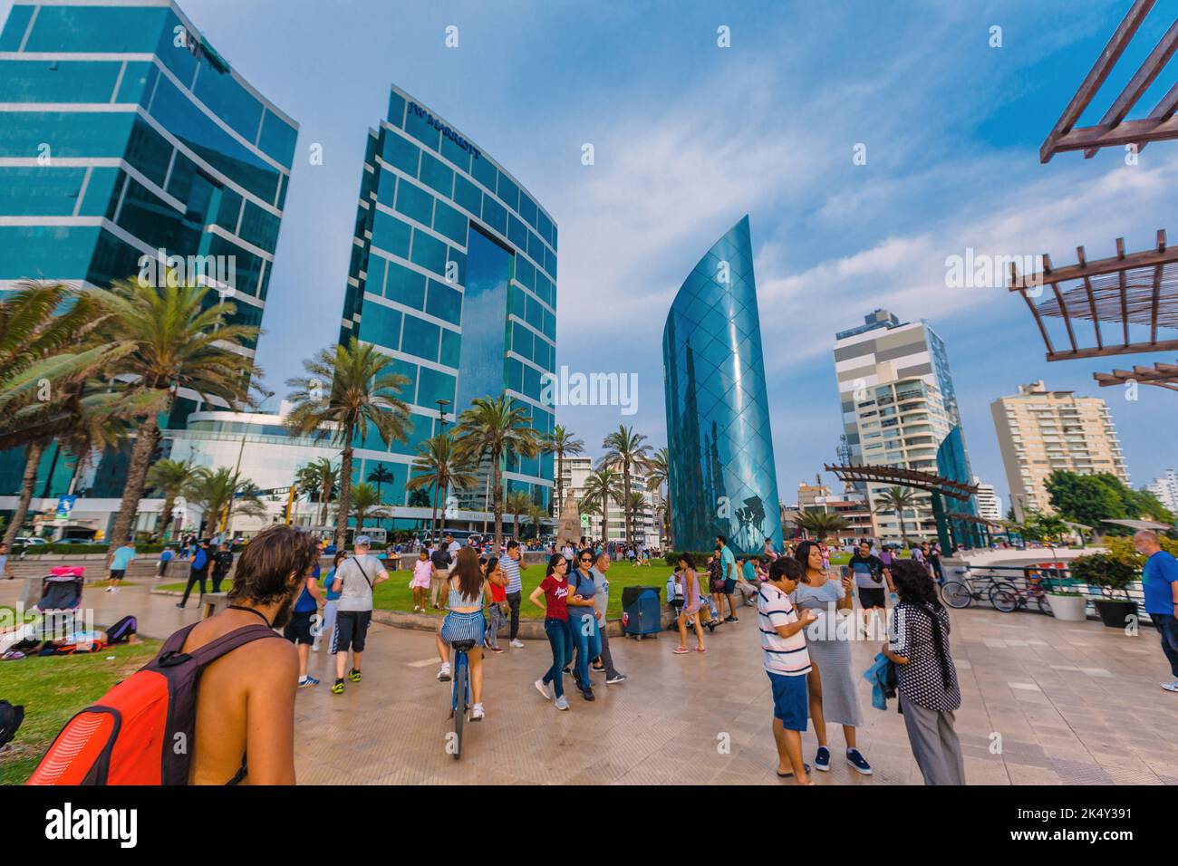 Larcomar is an exclusive shopping center located in the district of ...