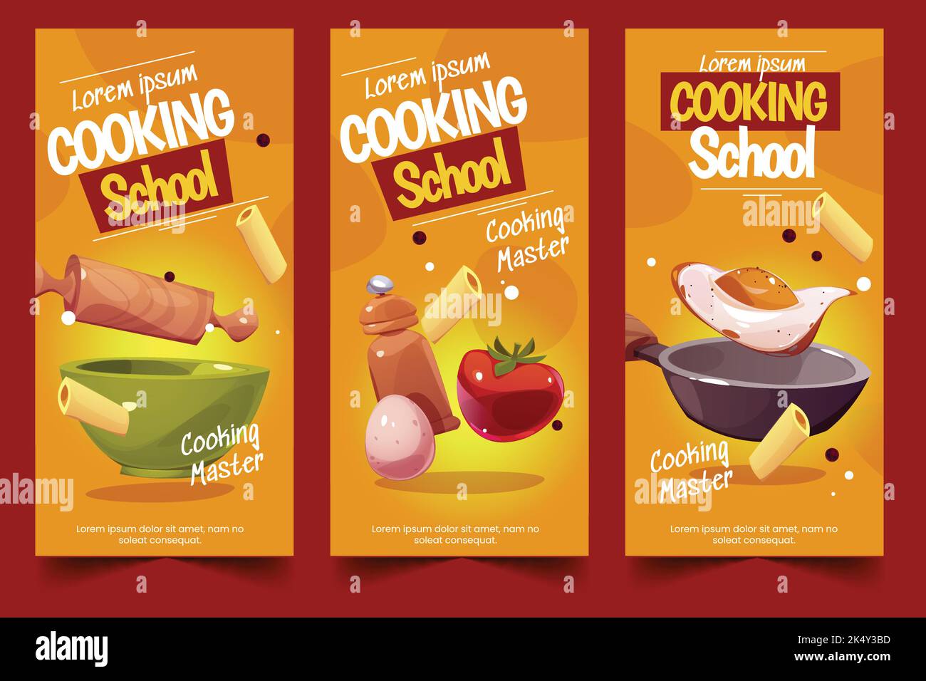 cooking school banner vector design illustration Stock Vector Image ...