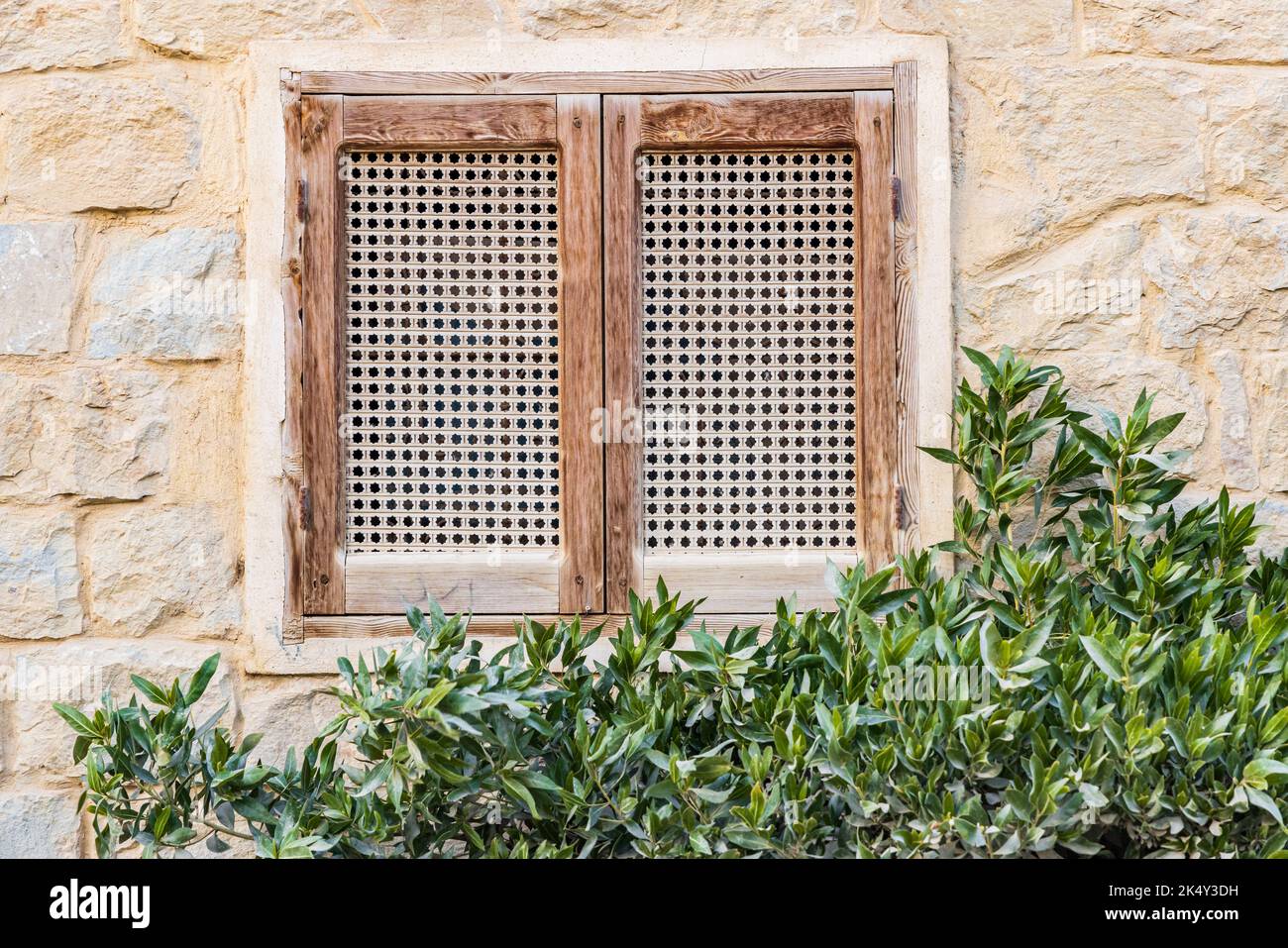 Faiyum, Egypt. Wooden screened window in the village of Faiyum Stock ...