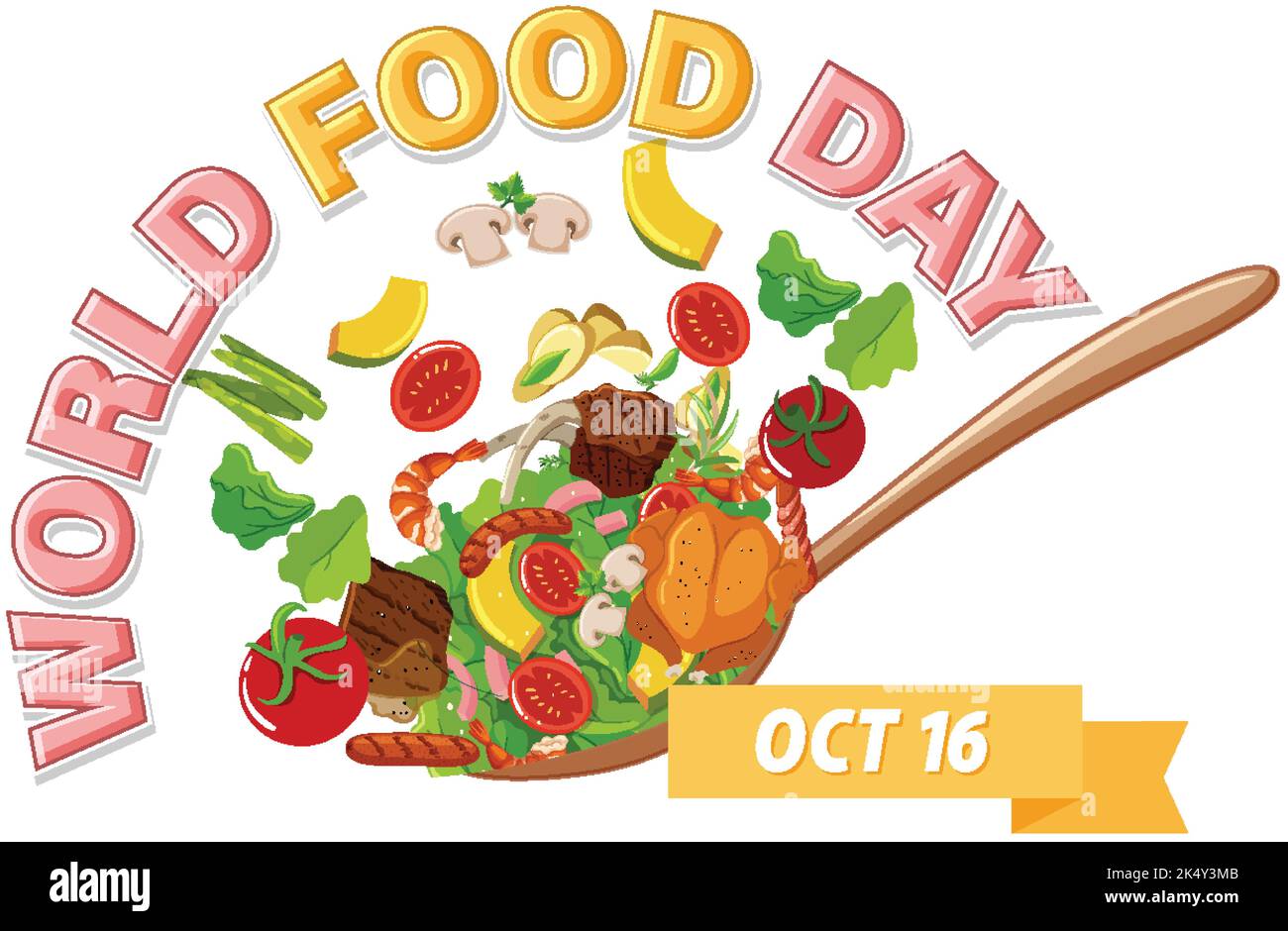 World Food Day Banner Template illustration Stock Vector Image & Art ...