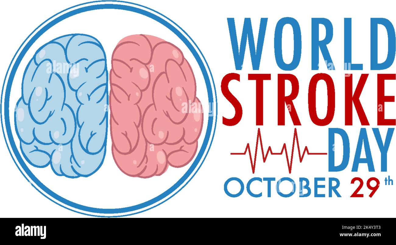 World Stroke Day Banner Design illustration Stock Vector Image & Art ...