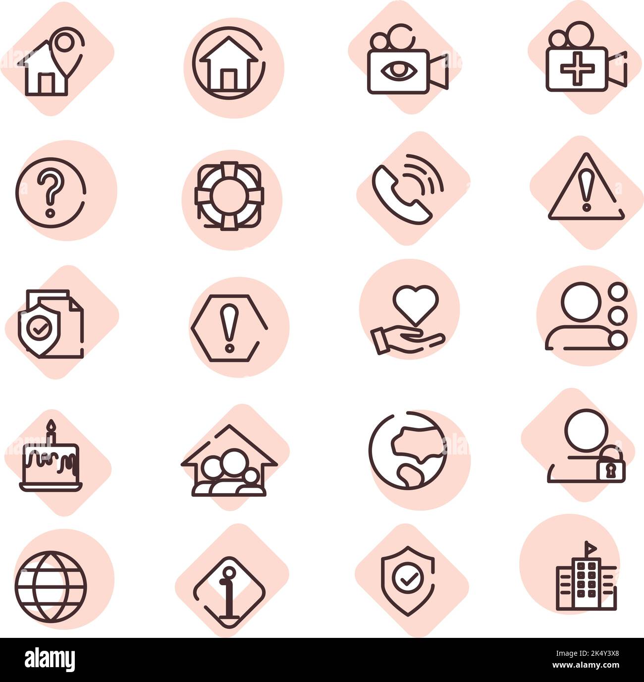 Digital connection icons hi-res stock photography and images - Alamy