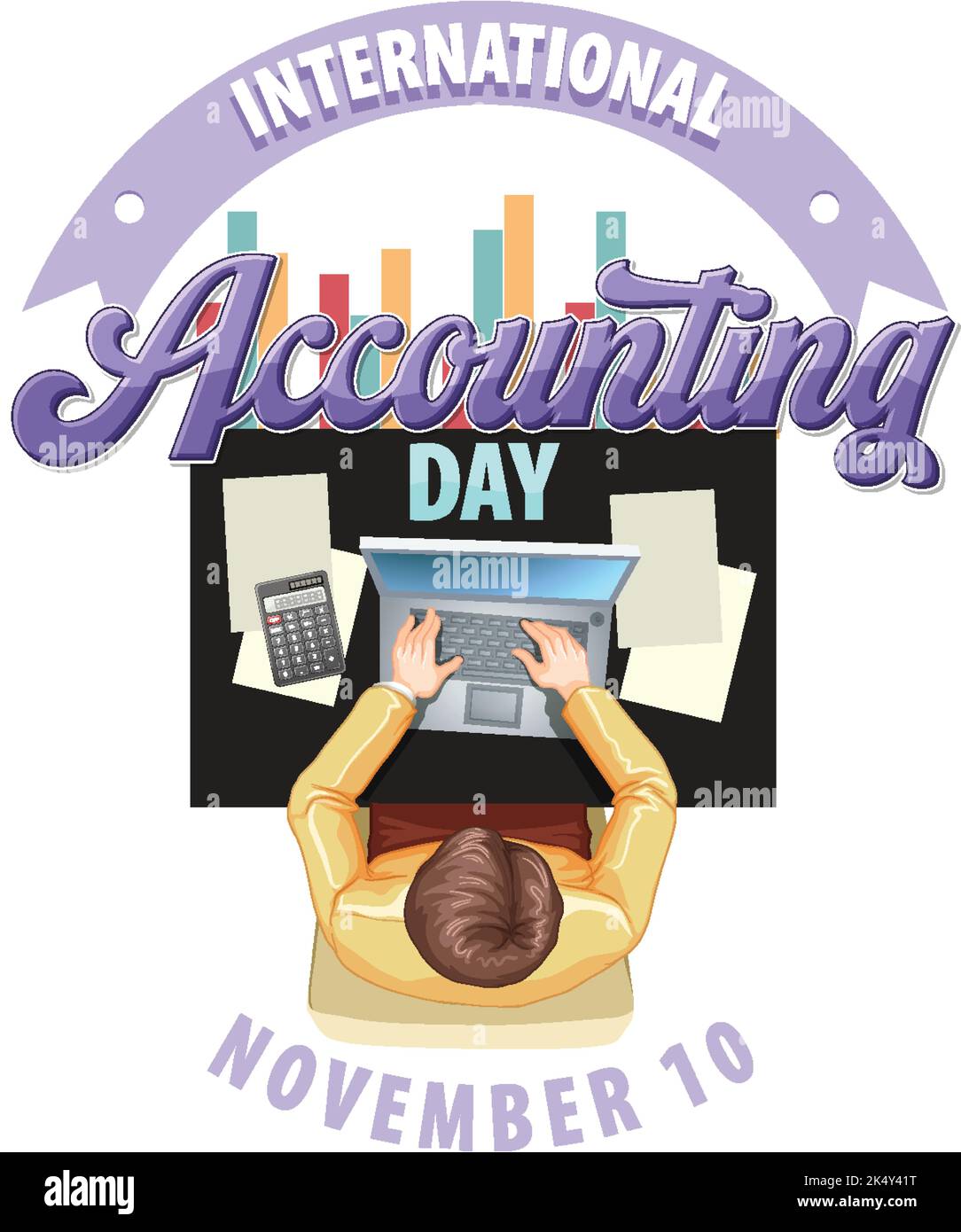 International Accounting Day Logo Design illustration Stock Vector ...