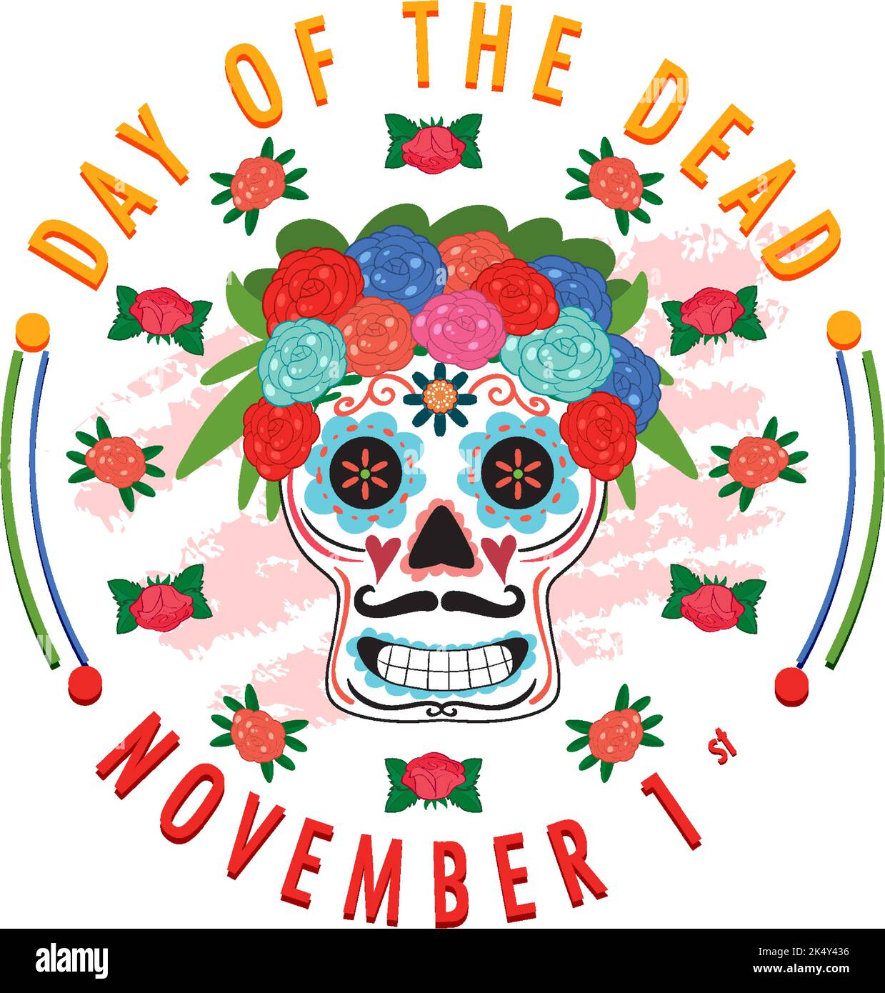 Day of the dead banner illustration Stock Vector Image & Art - Alamy