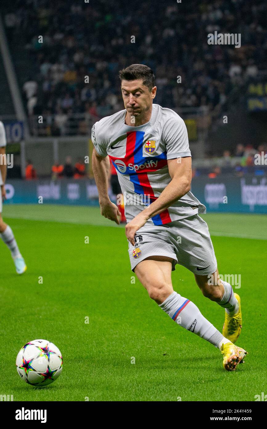 Milan, Italy - october 4 2022 - Inter- Barcellona champions league ...