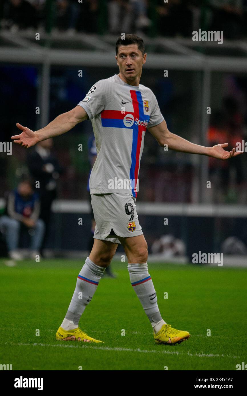 Milan, Italy - october 4 2022 - Inter- Barcellona champions league ...