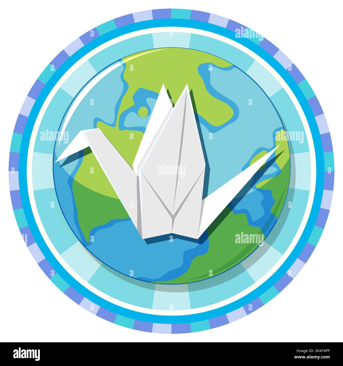 Origami flying bird symbol illustration Stock Vector Image & Art - Alamy