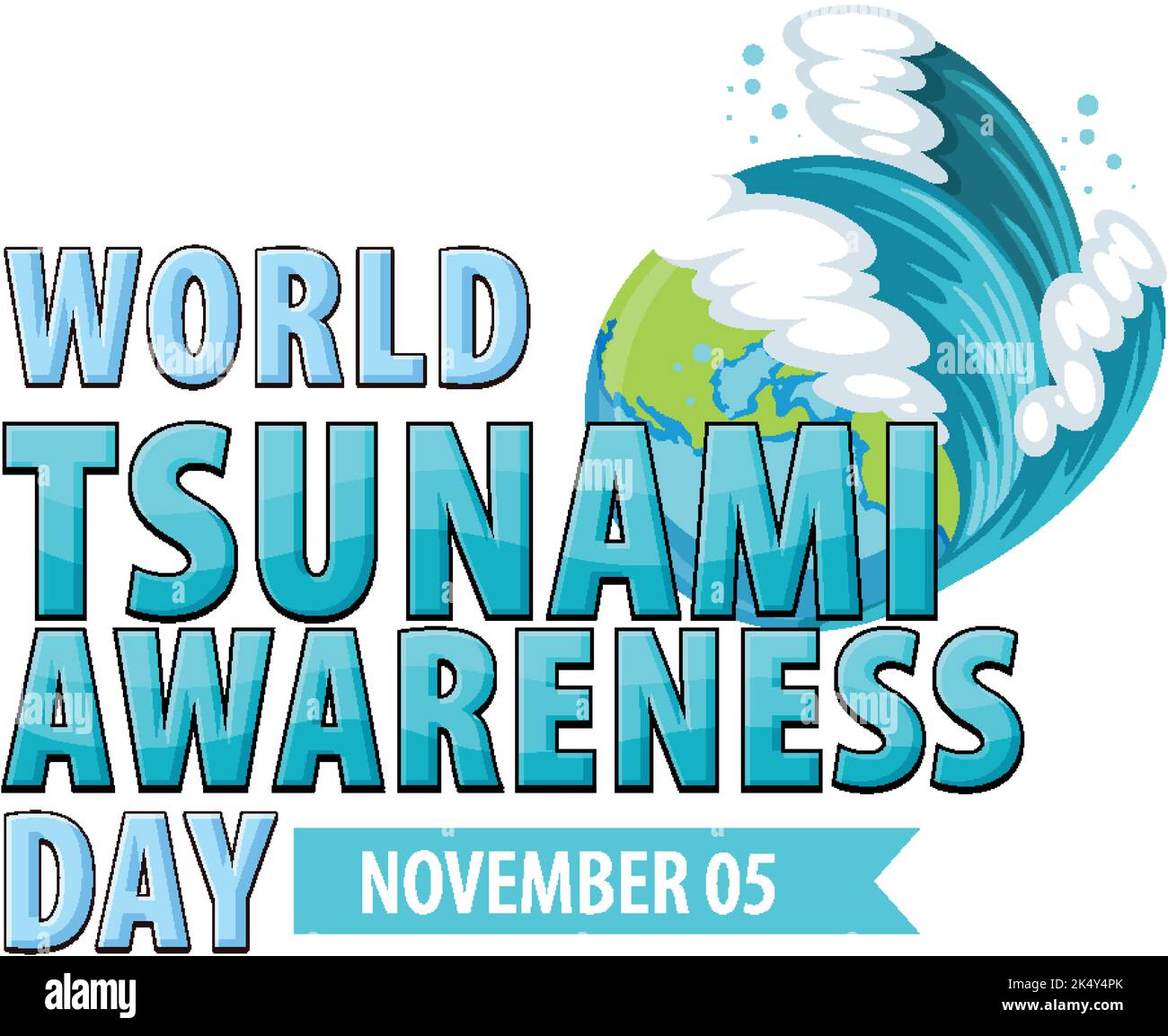 World Tsunami Awareness Day Logo Design illustration Stock Vector Image & Art - Alamy