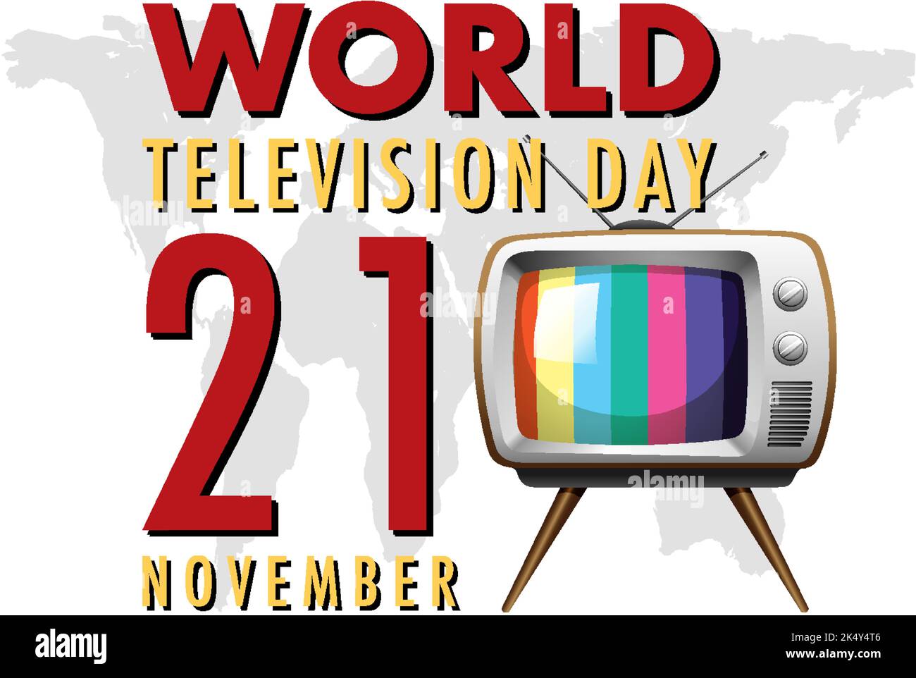 World tv day Stock Vector Images - Alamy